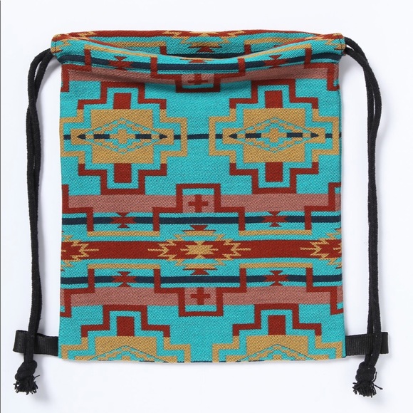 Bags | Southwest Western Aztec Style Sack Pack | Poshmark